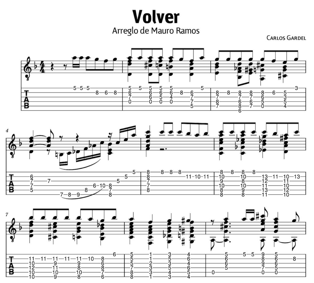 Volver - guitarratango.com